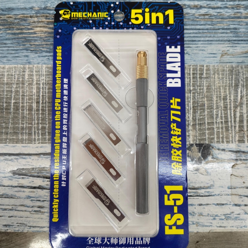 MECHANIC FS-51 5 in 1 GLUE REMOVAL QUICK SPADE BLADE - MM Tools ...