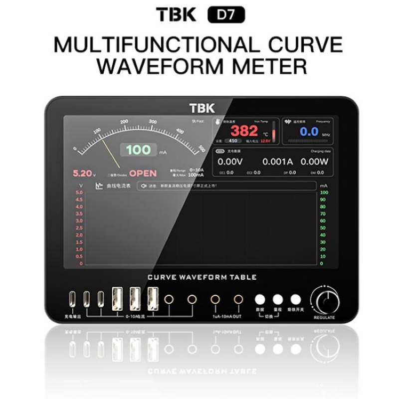 TBK CURVE WAVEFORM SCREEN TABLE 7 INCH SCREEN - MM Tools | Mobile ...